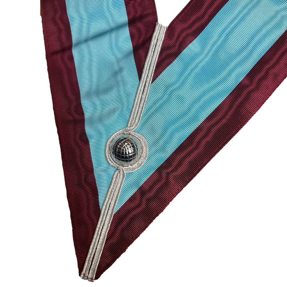 Mark Master Masons Officers Collar – Traditional Maroon & Blue | Belper ...